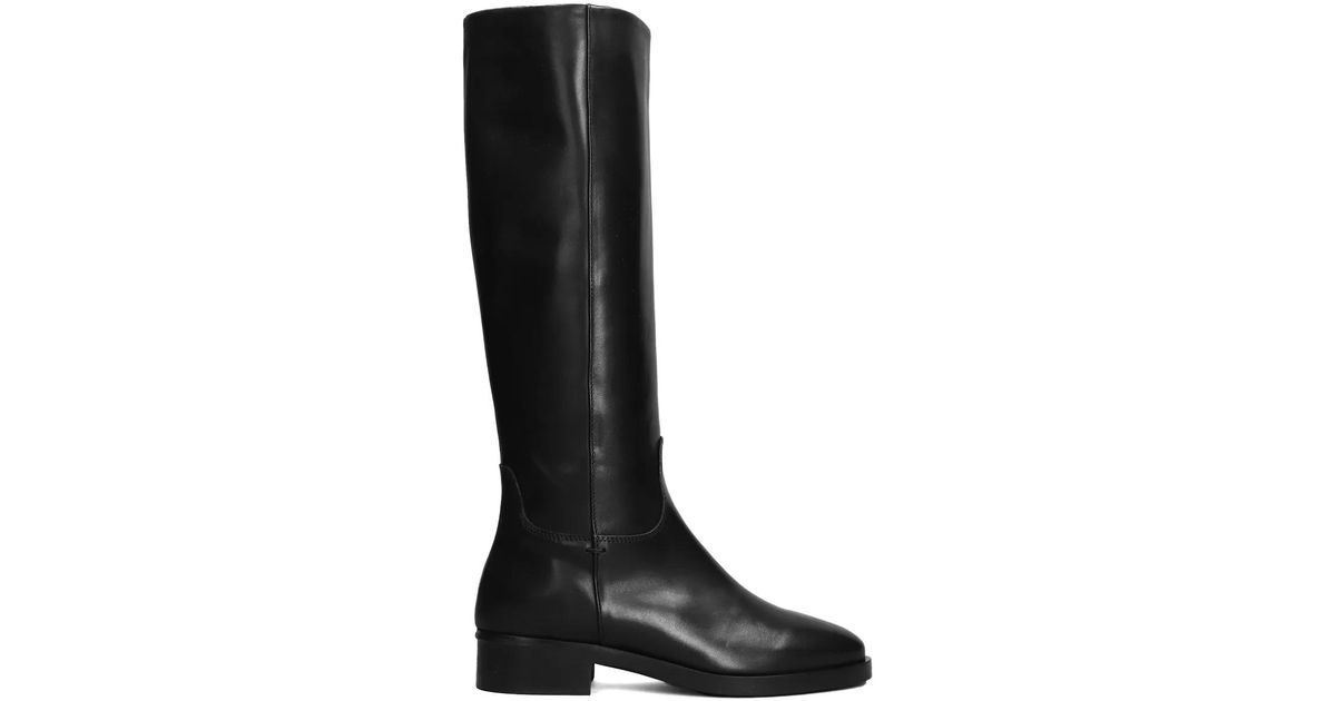 Julie Dee 40Mm Leather Boots in Black | Lyst UK