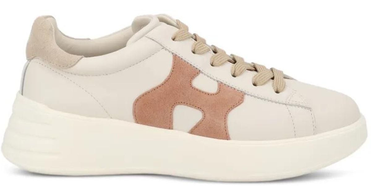 Hogan Rebel Logo-Appliqué Platform Sneakers in White | Lyst UK