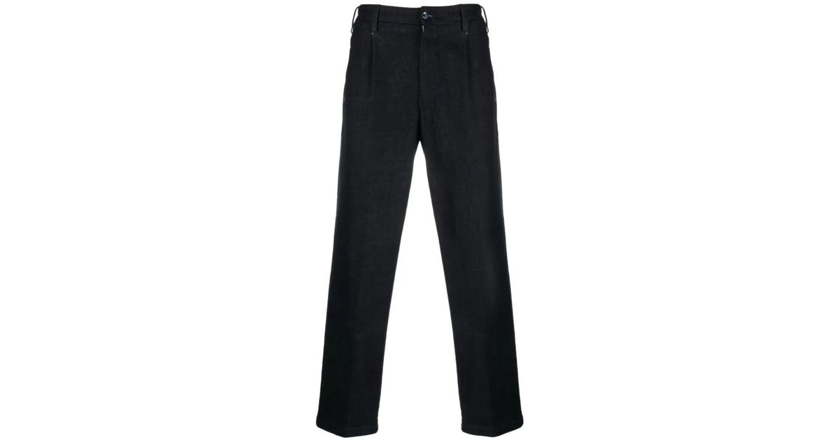 Briglia 1949 Logo Patch Trousers in Black for Men | Lyst UK