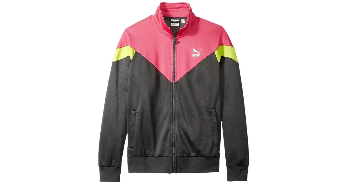 PUMA Iconic Mcs Zip Track Jacket in Pink for Men | Lyst UK