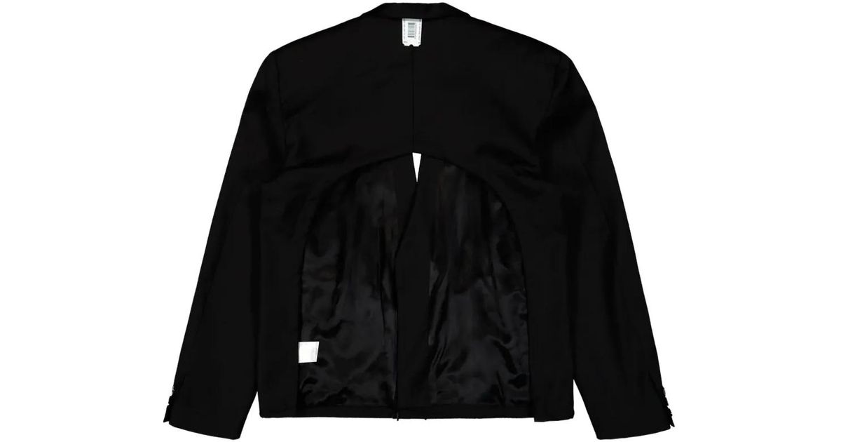 PROTOTYPES Backless Blazer in Black for Men | Lyst