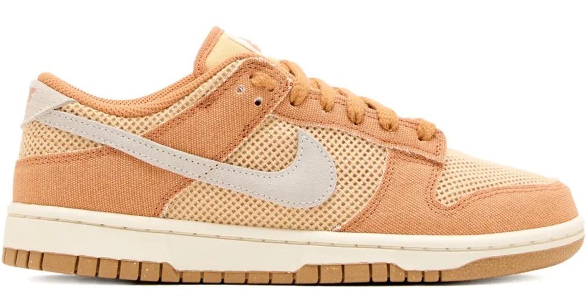 Nike Dunk Low Next Nature Mesh Panel Sneakers in Pink | Lyst