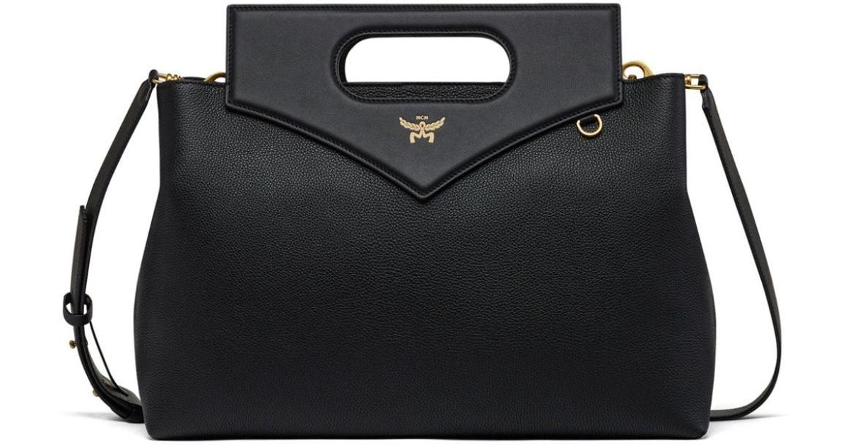 MCM Diamond Tote Bag in Black | Lyst