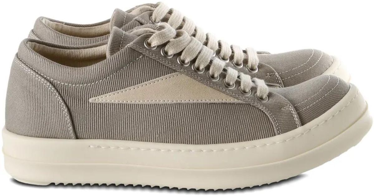 Rick Owens Round-Toe Sneakers in Grey | Lyst UK