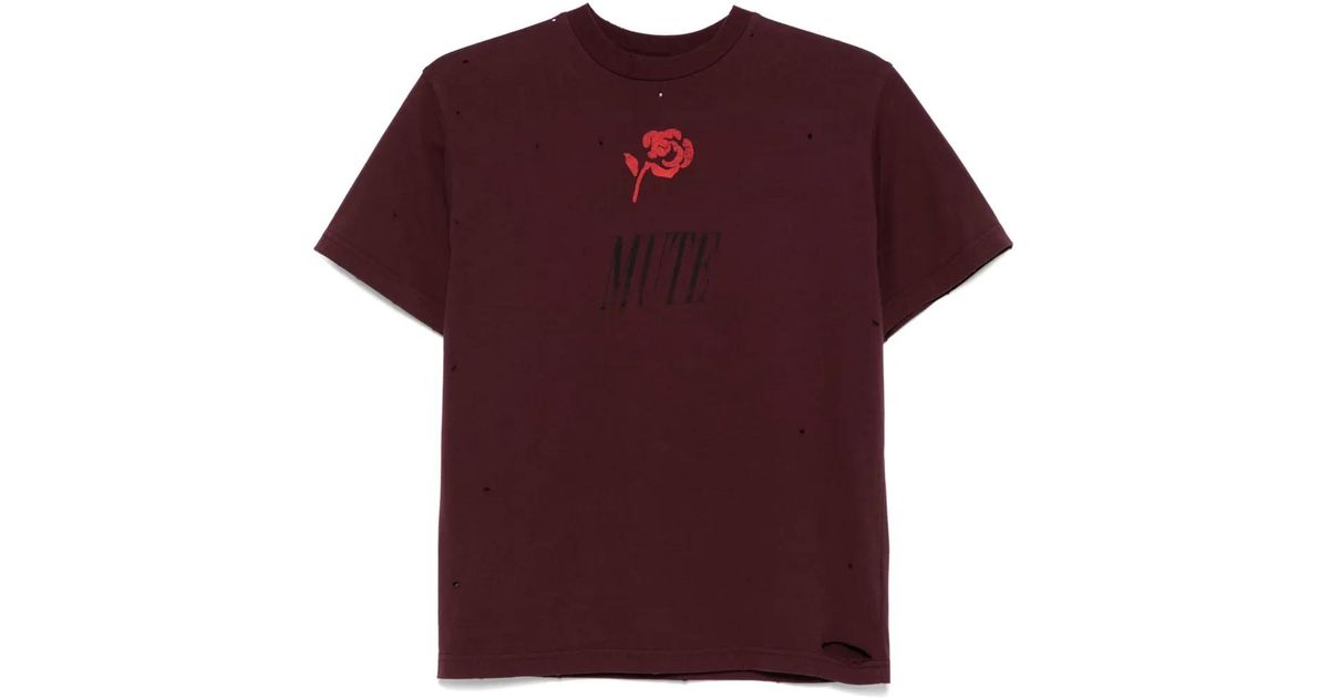 Song For The Mute Mute T-Shirt in Red | Lyst