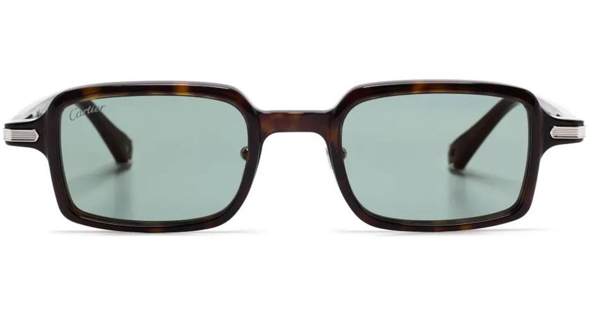 Cartier Première De Cartier Sunglasses in Brown | Lyst UK