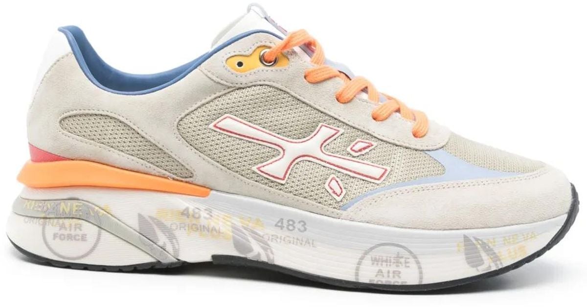 Premiata Leather Sneakers in White for Men | Lyst