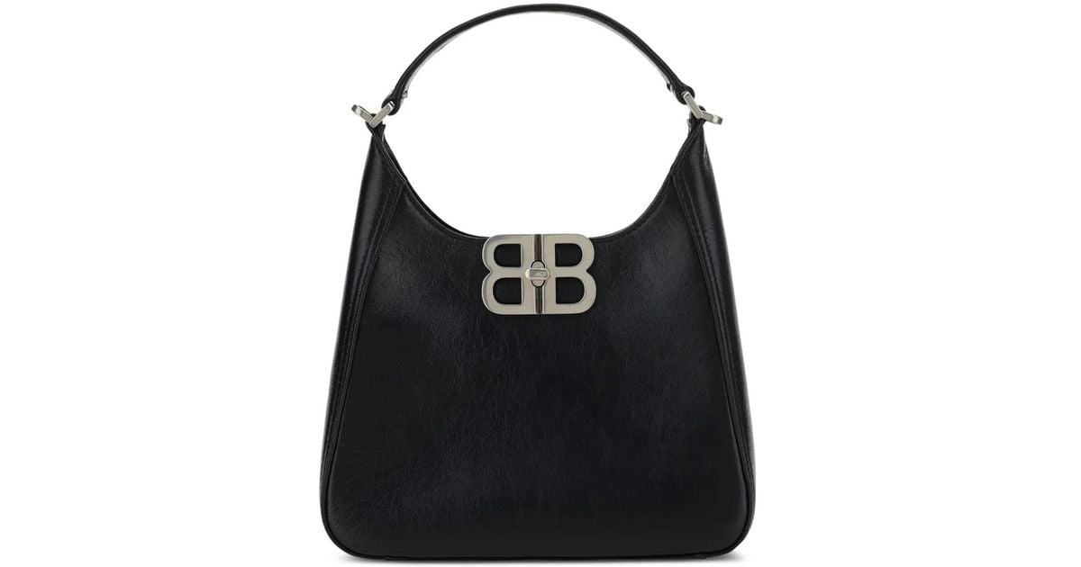 Balenciaga Small Bb Shoulder Bag in Black | Lyst