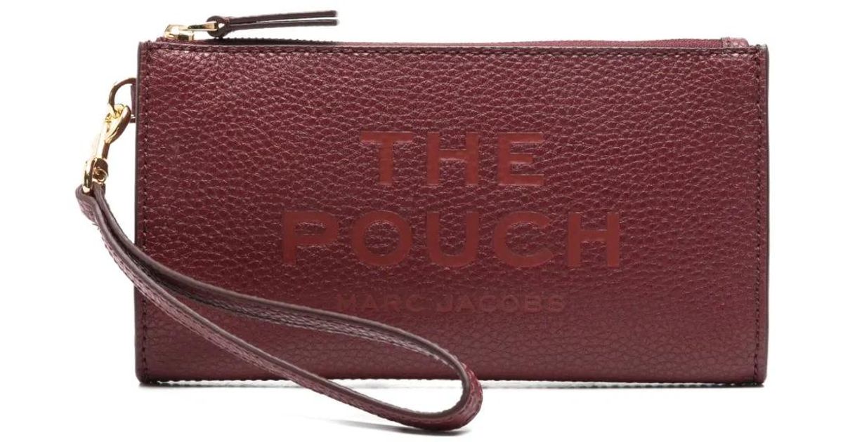 Marc Jacobs Embossed Zip Pouch in Purple | Lyst