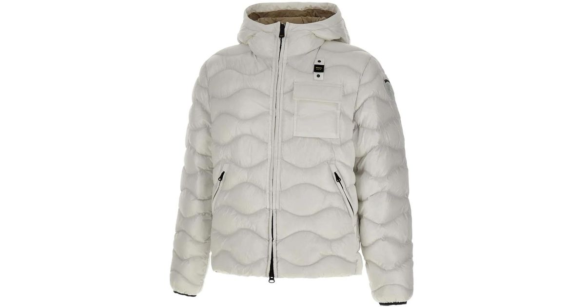 Blauer Bryant Chest-Pocket Quilted Jacket in Gray for Men | Lyst