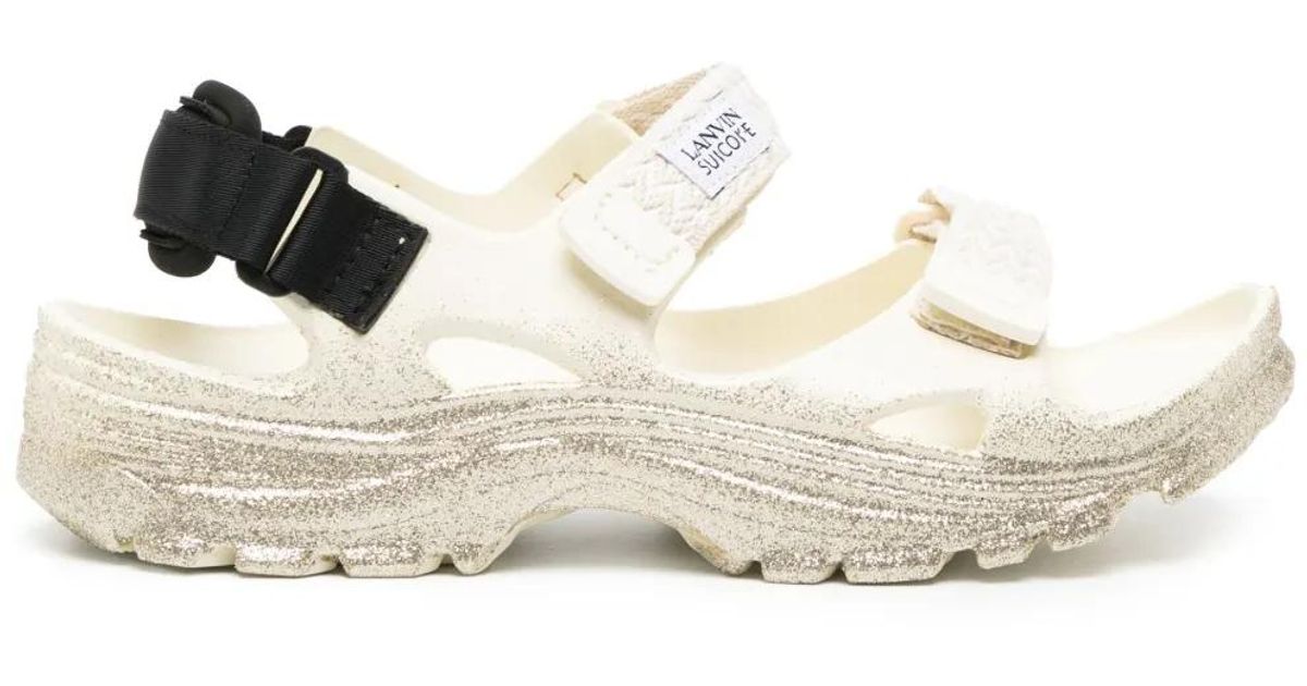 Lanvin X Suicoke Wake Curb Sandals in White for Men | Lyst