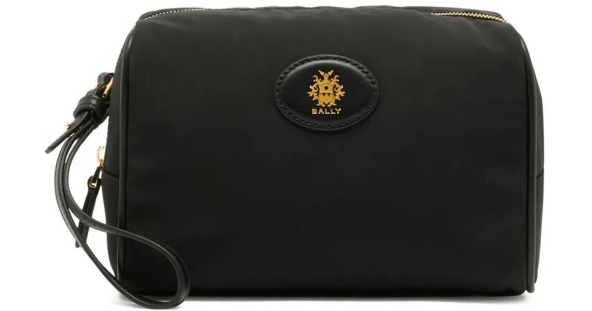 Bally B-Light Logo-Detail Cluth Bag in Black | Lyst