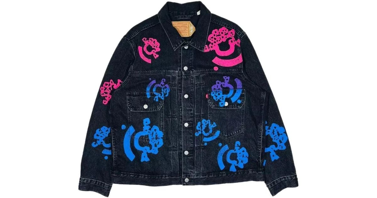 DENIM TEARS Bstroy Tears Type-2 Jacket in Blue for Men | Lyst