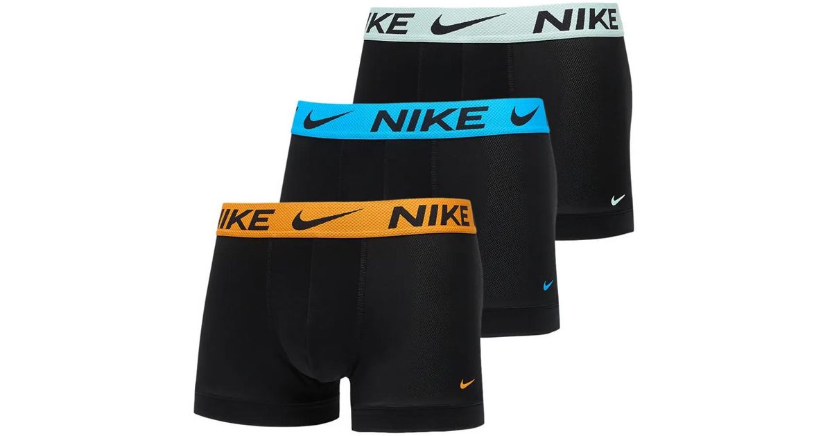 Nike Logo-Waistband Boxers (Set Of Three) in Black for Men | Lyst