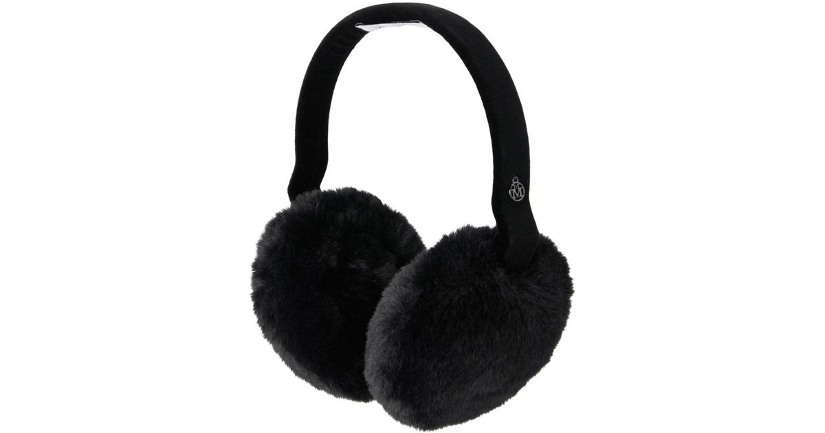 Maison Michel Morgana Ear Muffs in Black | Lyst