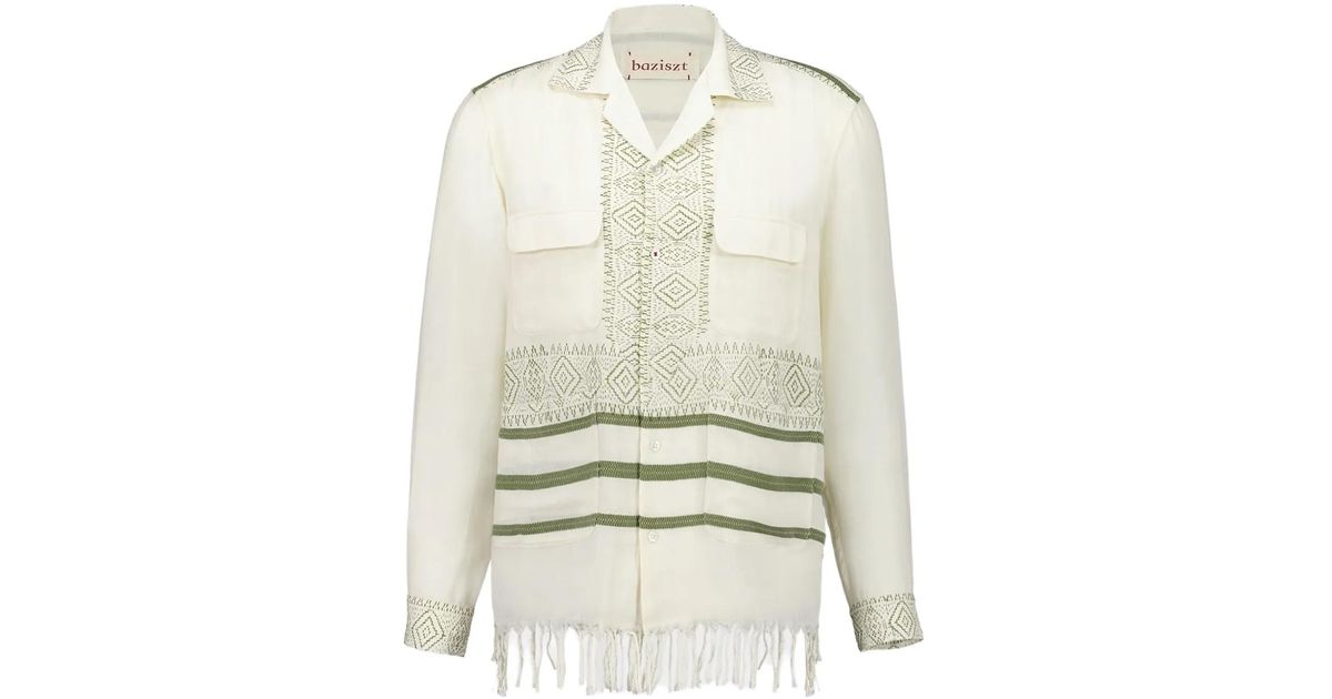 BAZISZT Talilo Shirt in Natural for Men | Lyst