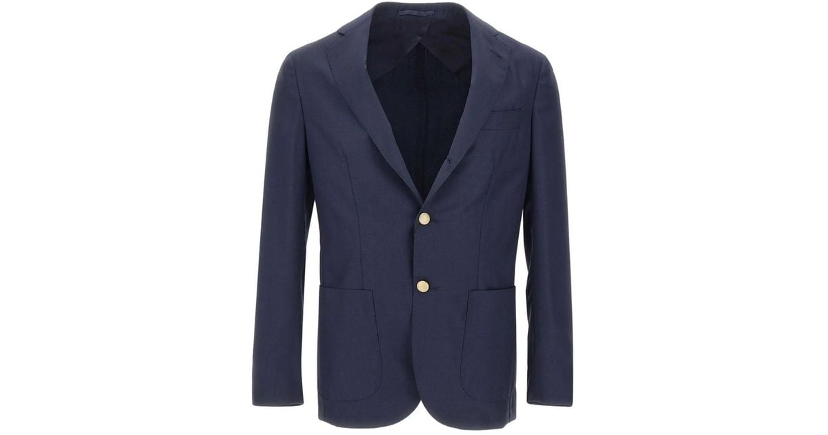 Barba Napoli Lello Blazer in Blue for Men | Lyst UK