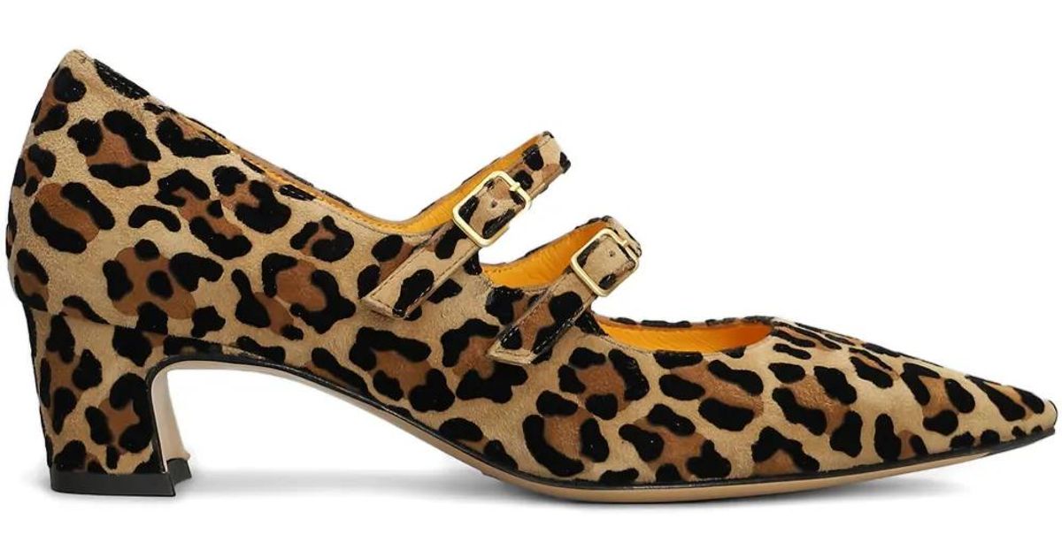 Mara Bini Vale Double-Strap Pumps in Brown | Lyst
