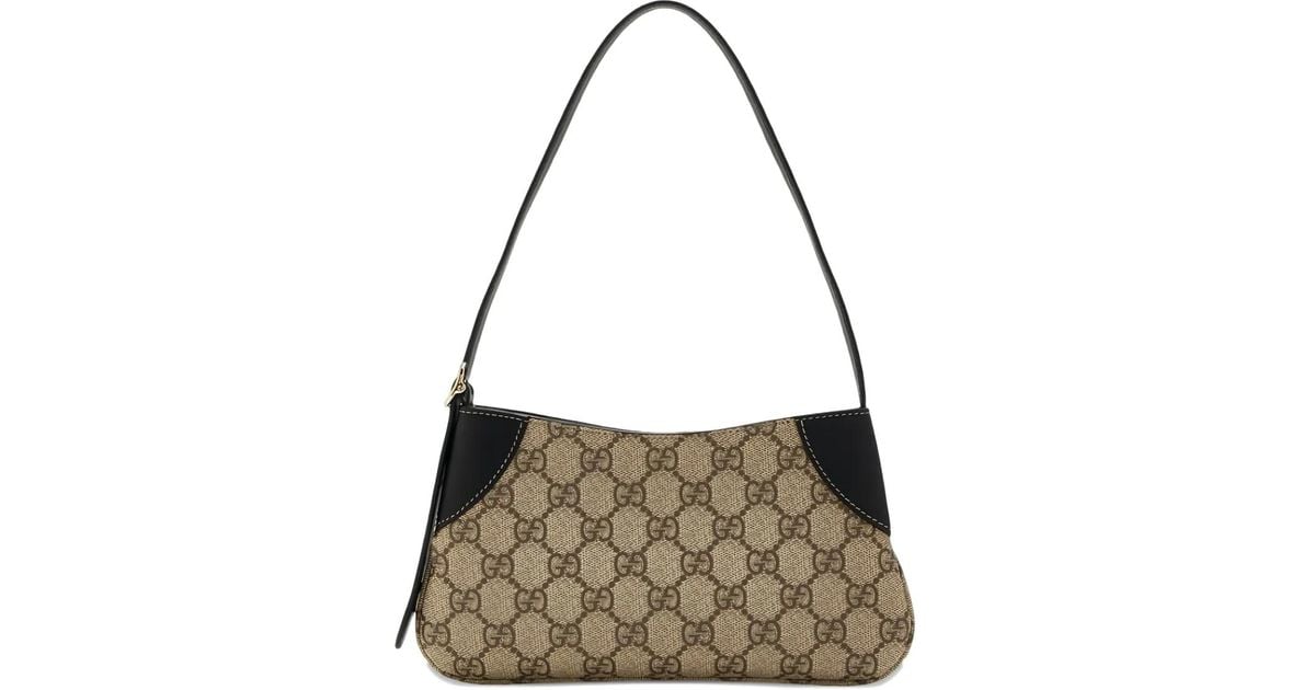 Gucci Gg Monogram Shoulder Bag in Metallic | Lyst UK