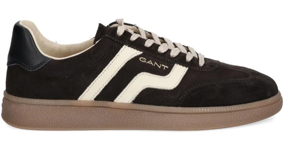 GANT Stripe-Detail Sneakers in Black for Men | Lyst