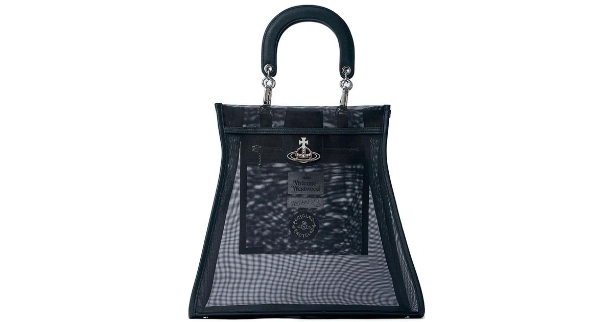 Vivienne Westwood Orb Mesh Tote Bag in Blue | Lyst