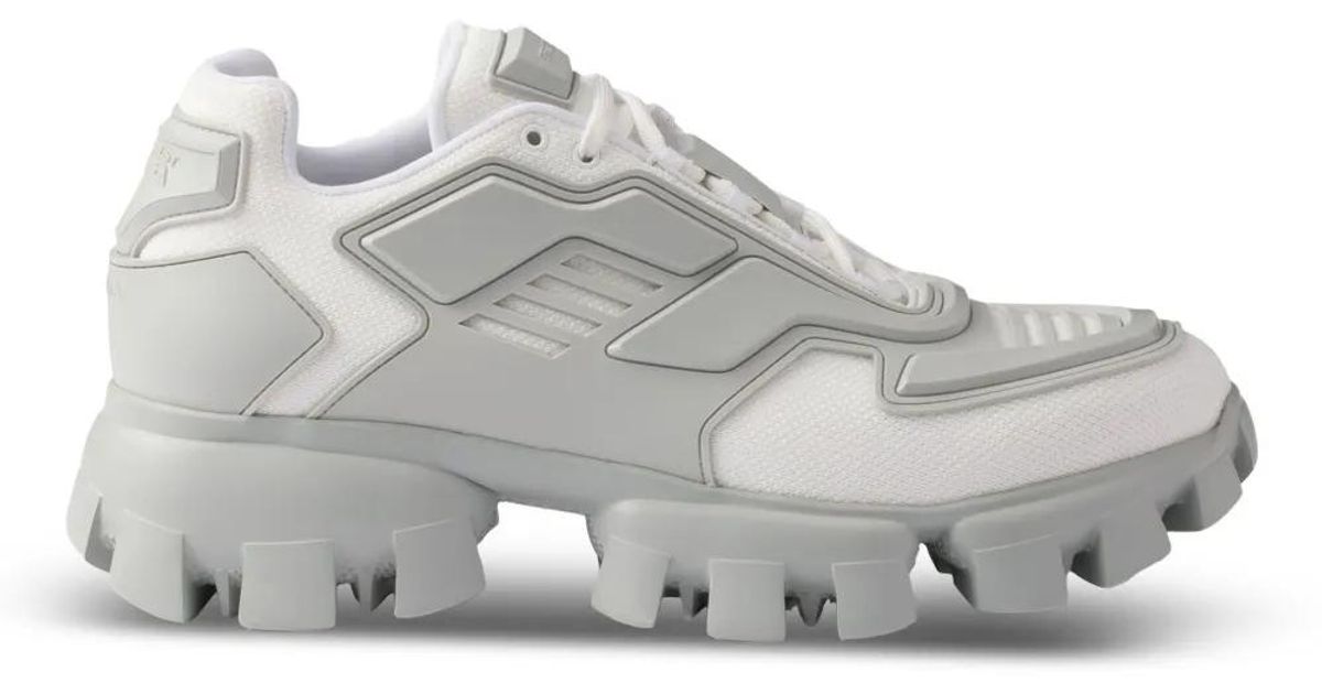 Prada Cloudbust Platform-sole Sneakers in Grey for Men | Lyst UK