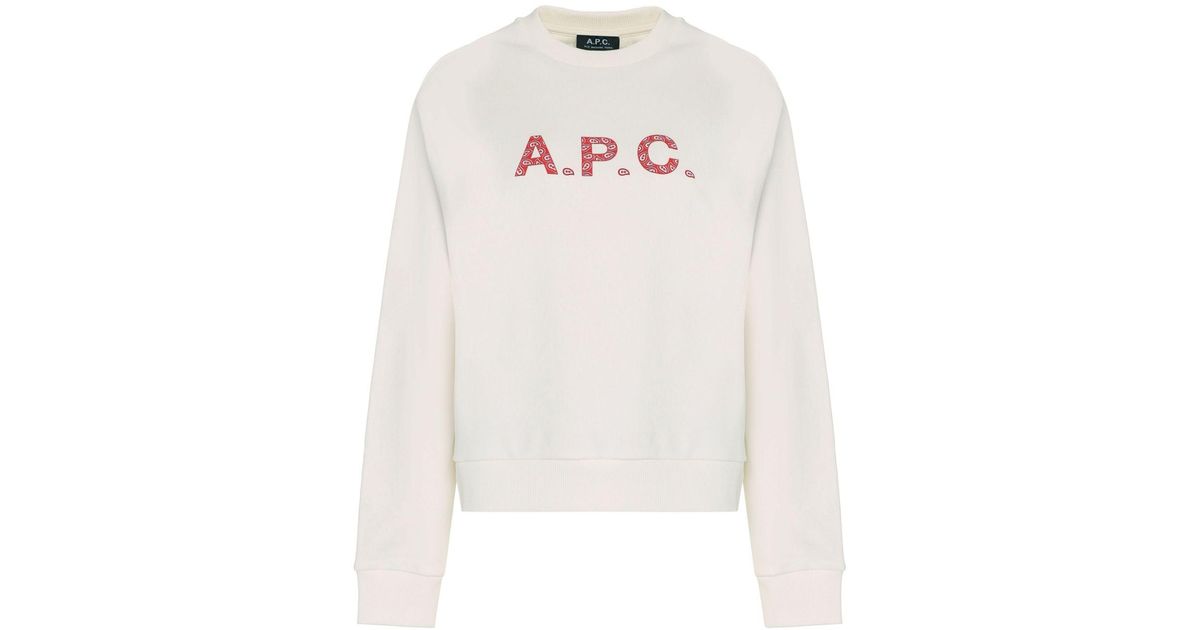 A.P.C. Patty Sweatshirt in White | Lyst UK