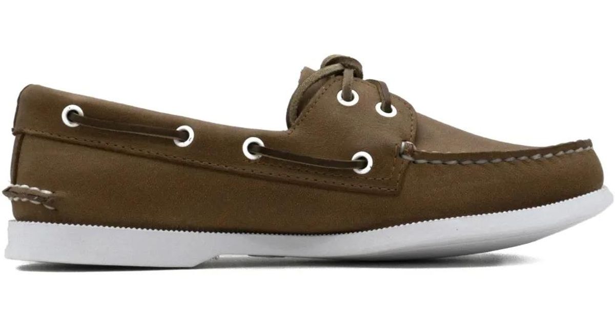 Sperry Top-Sider Authentic Original Two-Eyelet Boat Shoes in Brown ...