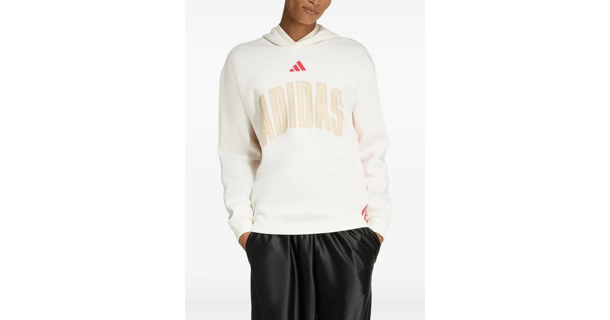 adidas Stadium Graphic Hoodie in White for Men | Lyst UK