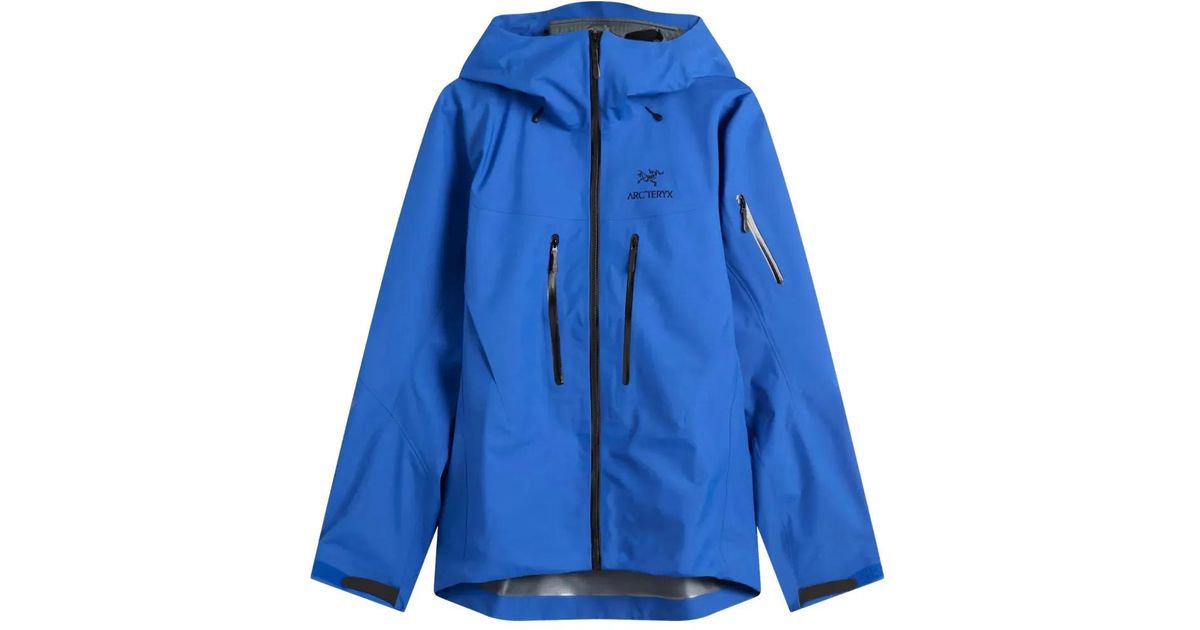 Arc'teryx Alpha Sv Zip-Fastening Jacket in Blue for Men | Lyst