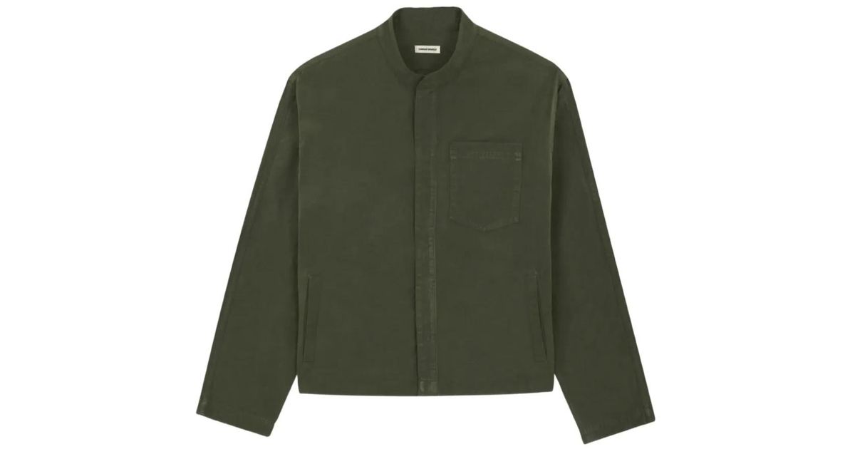 Camisas Manolo Pocket Jacket in Green for Men | Lyst UK