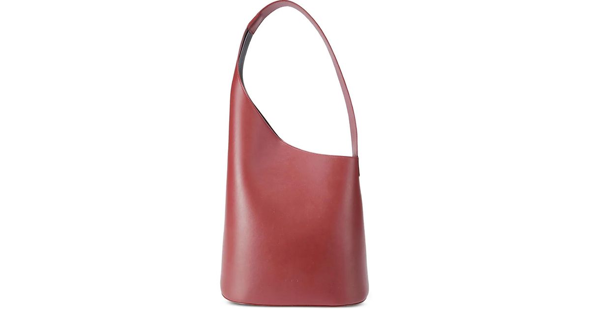 Aesther Ekme Lune Asymmetric Shoulder Bag in Red | Lyst