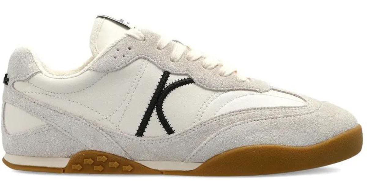 Kate Spade Logo-Detail Lace-Up Sneakers in White | Lyst UK