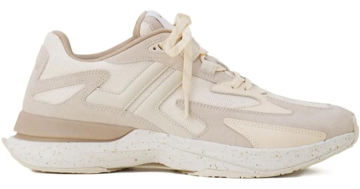 Lanvin Jla Panelled Lace-Up Sneakers in White | Lyst UK