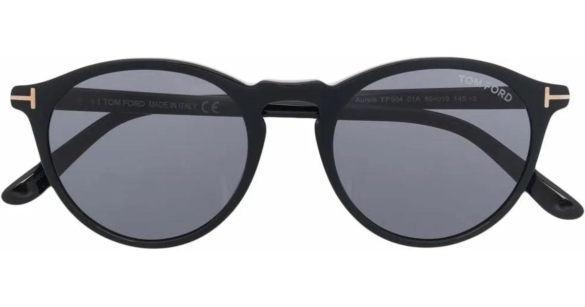 Tom Ford Aurele Round-Frame Sunglasses in Blue for Men | Lyst UK