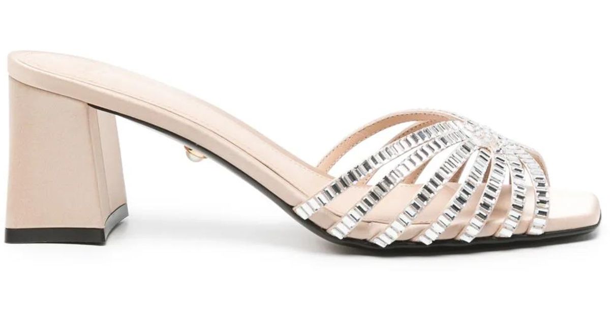 ALEVI 70Mm Vittoria Sandals in Natural | Lyst