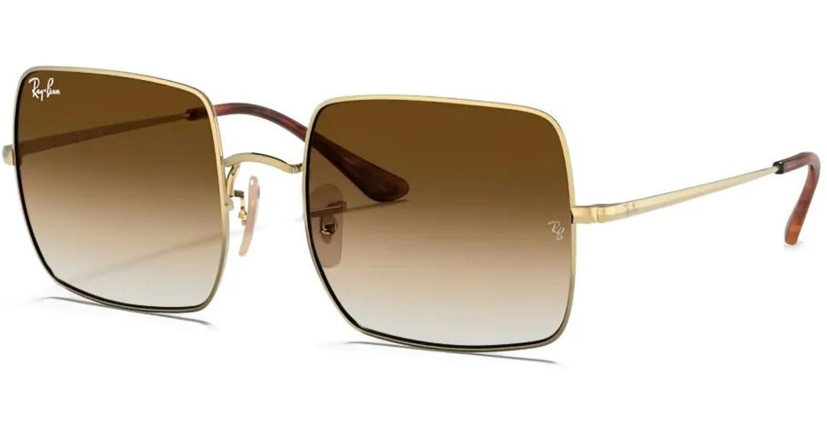 Ray-Ban Square-Frame Sunglasses in Metallic | Lyst UK