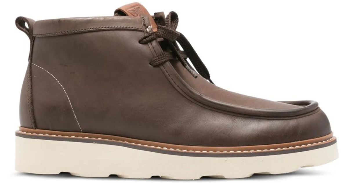 Docksteps Lace-Up Leather Boots in Brown for Men | Lyst