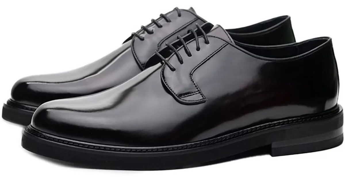 Poche Paris Lace-Up Oxford Shoes in Black for Men | Lyst