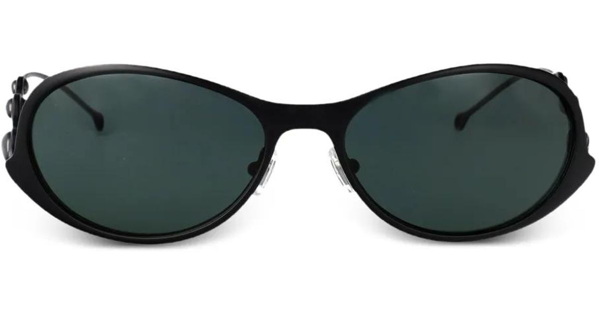 DIESEL Lunettes De Soleil À Monture Ovale in Black for Men | Lyst UK