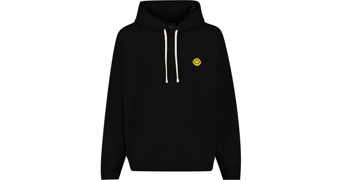 Joshua Sanders X Smiley Hoodie À Détail De Logo Pixel in Black for Men ...