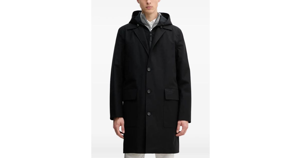 Mackage Mathias Hooded Pocket Coat in Black for Men | Lyst UK