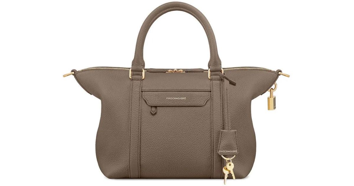 Maison De Sabre Small Weekender Tote Bag in Brown | Lyst