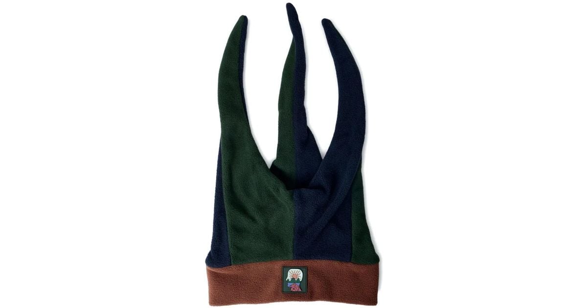 Brain Dead Logo-patch Beanie Hat in Blue for Men | Lyst UK