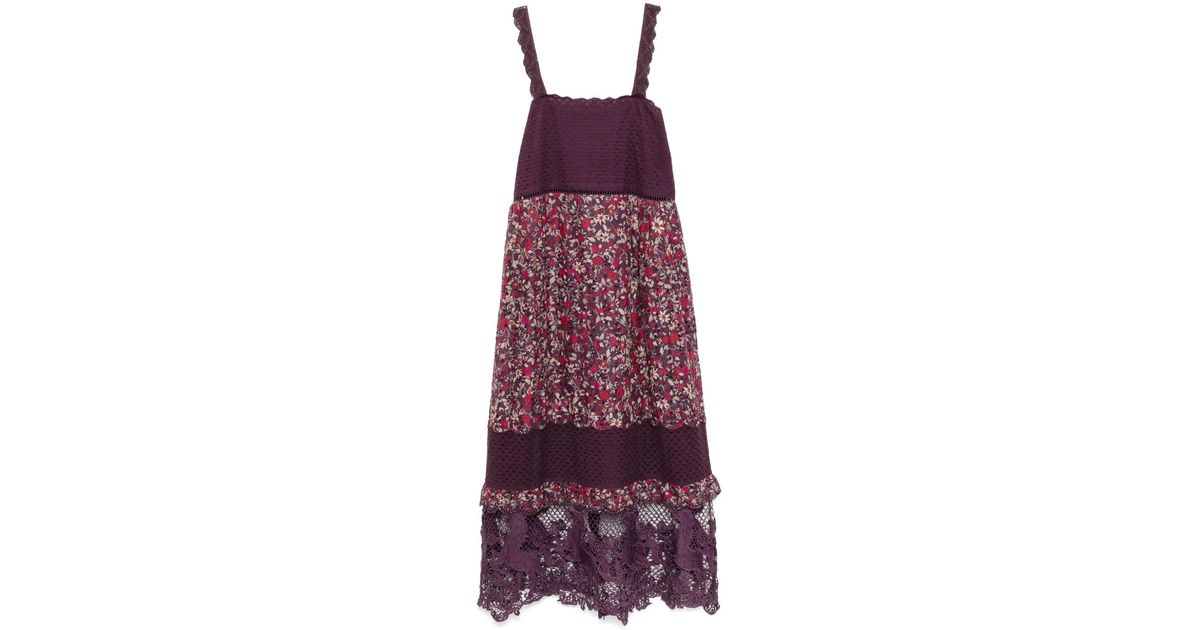 FARM Rio Chelsea Garden Embroidered Dress in Purple | Lyst