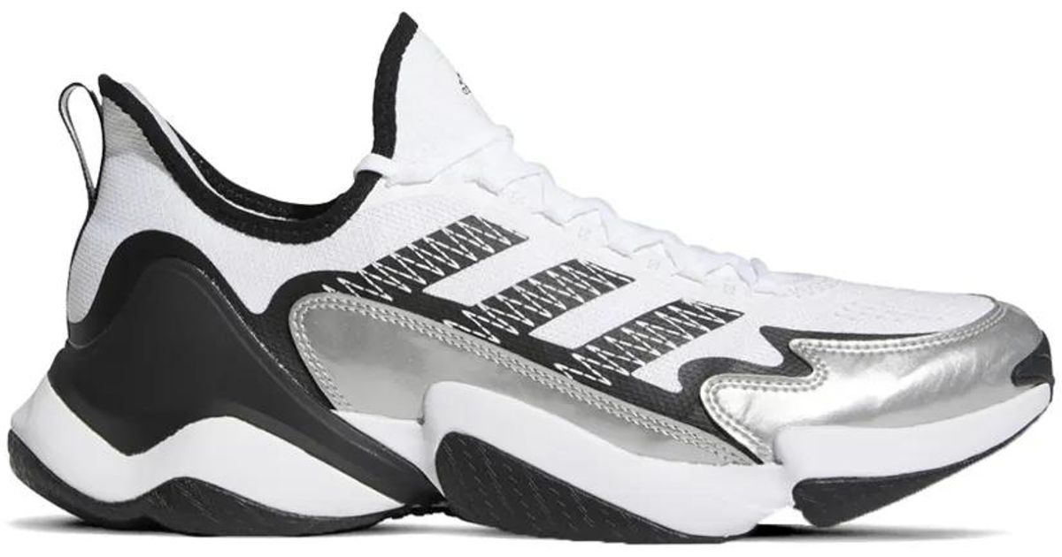 adidas Mahomes Sm Impact Flx Striped Sneakers in White | Lyst UK