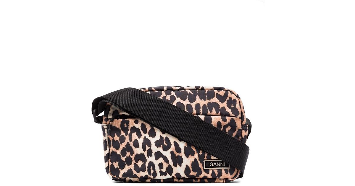 Ganni Multicoloured Leopard Print Cross Body Bag - Women's - Recycled ...