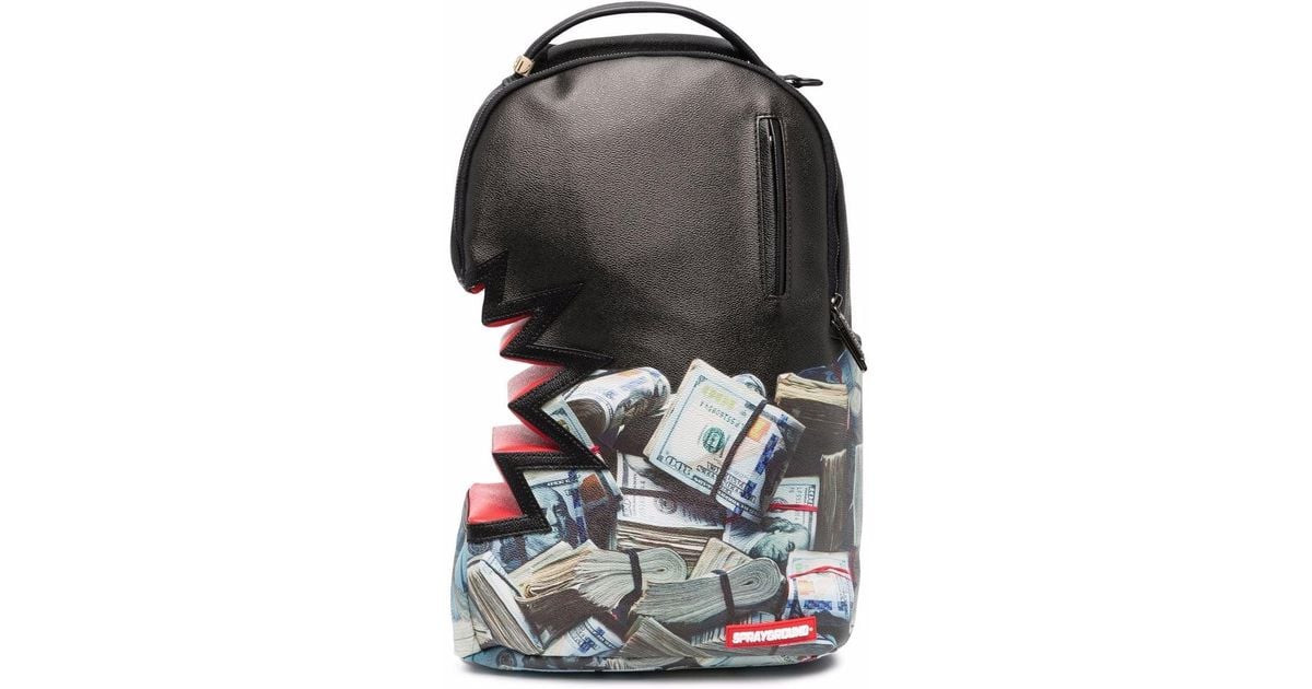 Sprayground Money Shark Bite Backpack in Black for Men | Lyst Canada