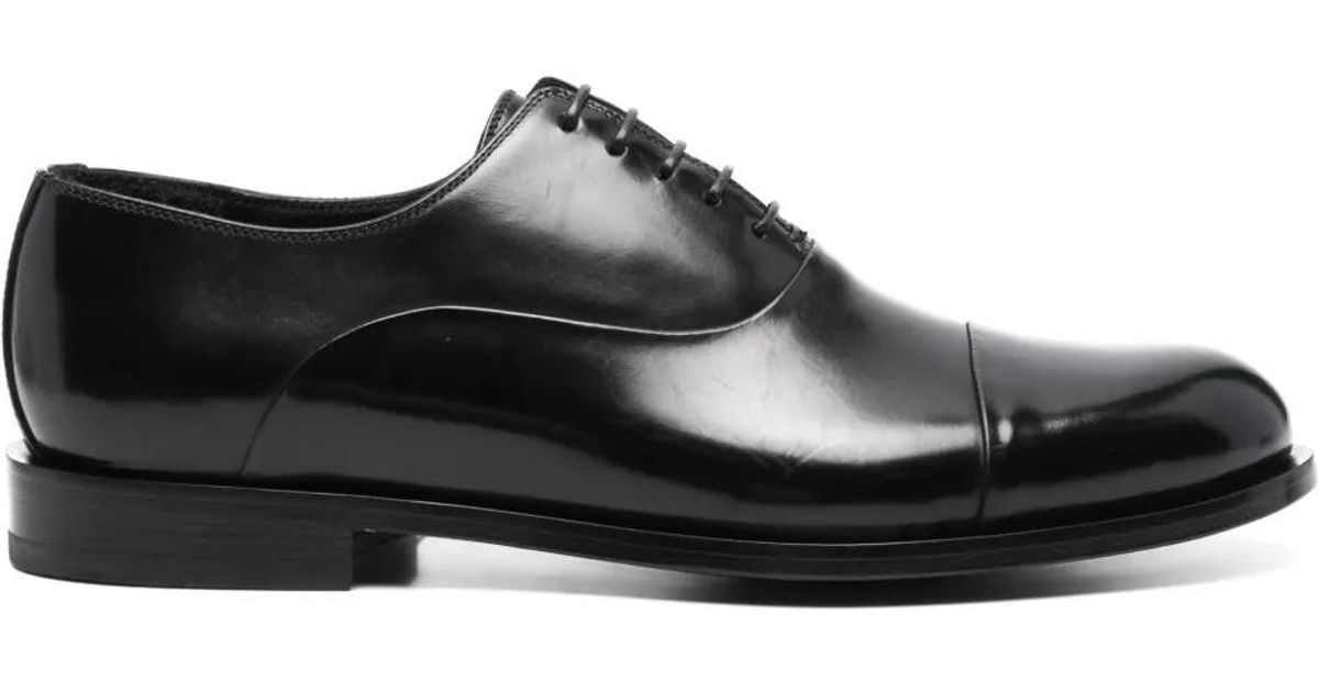 Tagliatore Leather Brogues in Black for Men | Lyst