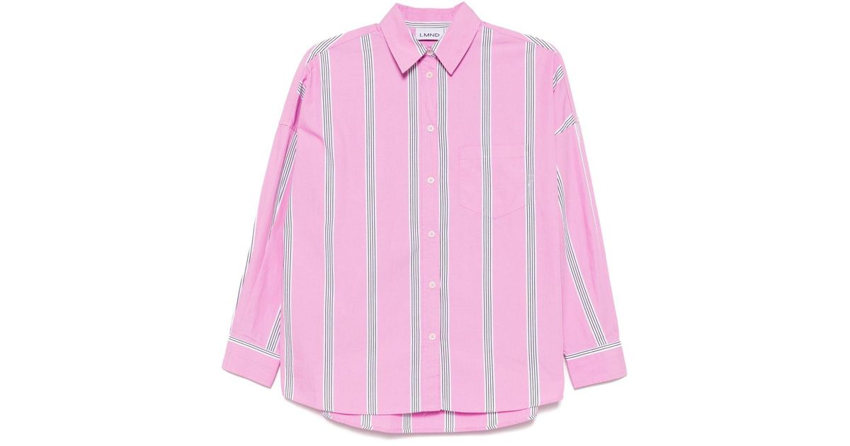 LMND Chiara Shirt in Pink | Lyst